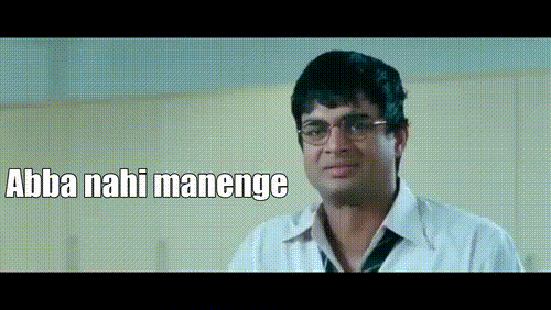 abba nahi manenge gif – Trending GIF on GifVif