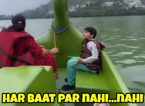 har baat par nahi nahi meme template desi gif – Trending GIF on GifVif
