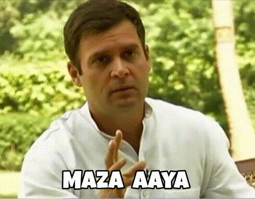 maza aaya rahul gandhi indian political meme gif – Trending GIF on GifVif