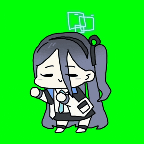 blue archive happy dance meme gif – Trending GIF on GifVif