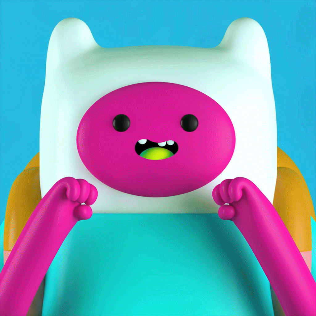 design lab cartoon network colorful finn gif – Trending GIF on GifVif