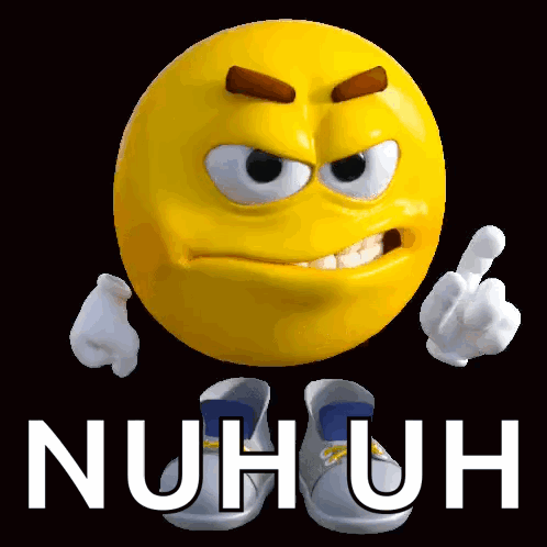 yellow emoji no no gif – Trending GIF on GifVif